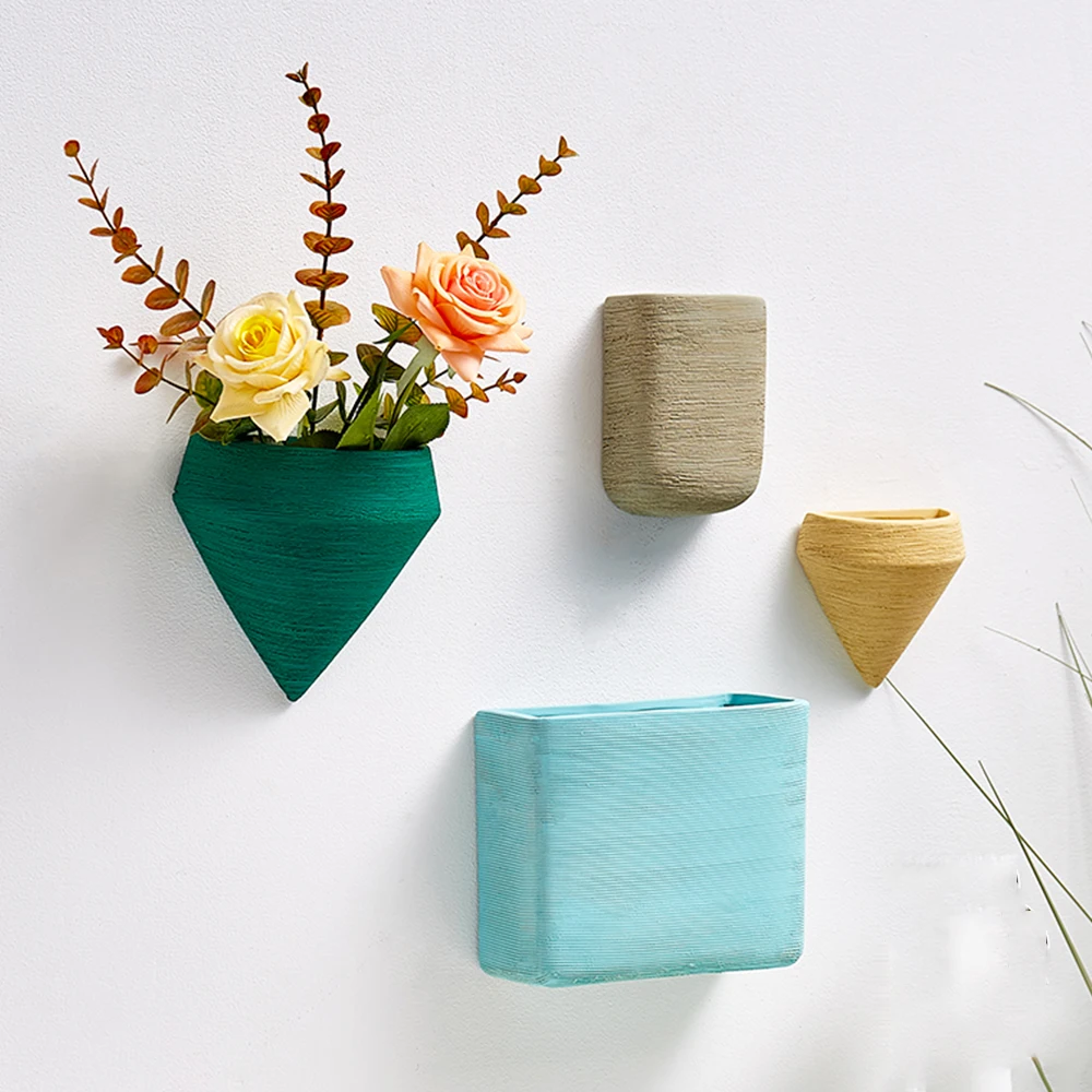 Modern-Simple-Style-Decorative-Wall-mounted-Vases-Creative-Living-Room ...
