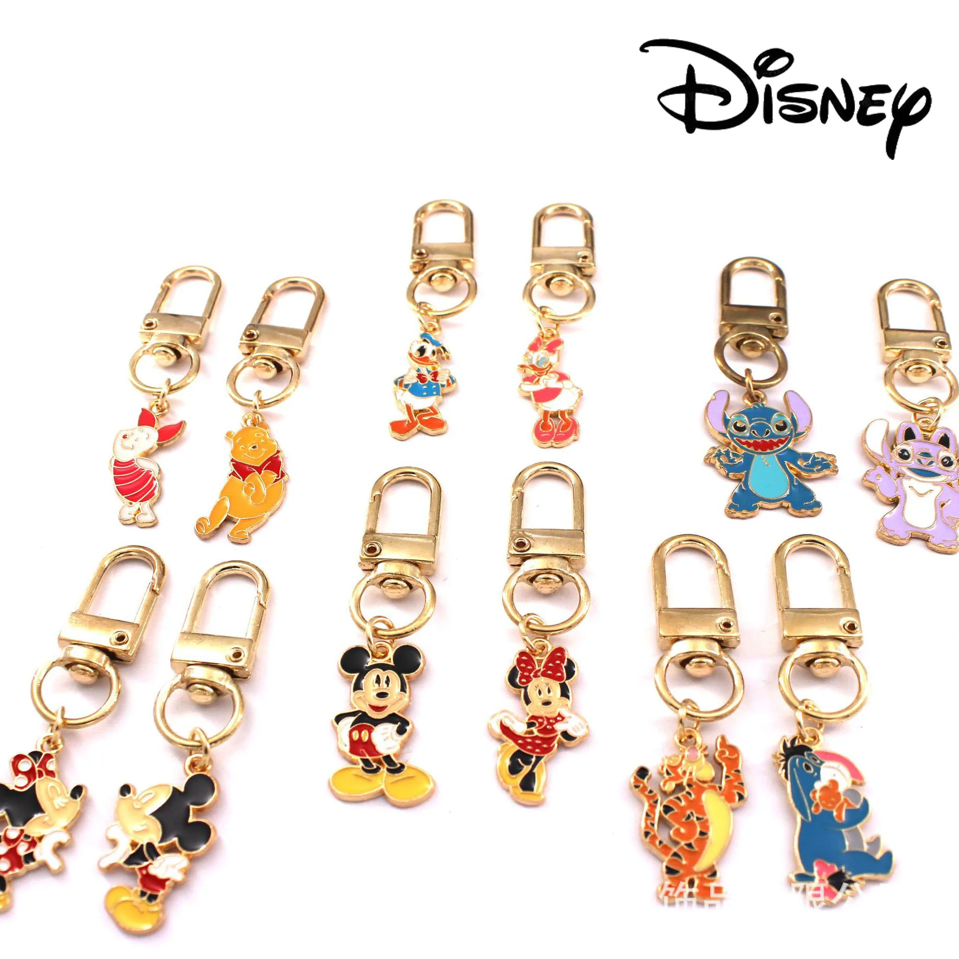 Disney-Cartoon-Keychains-Lilo-Stitch-Winnie-The-Pooh-Mickey-Minne-Mouse ...