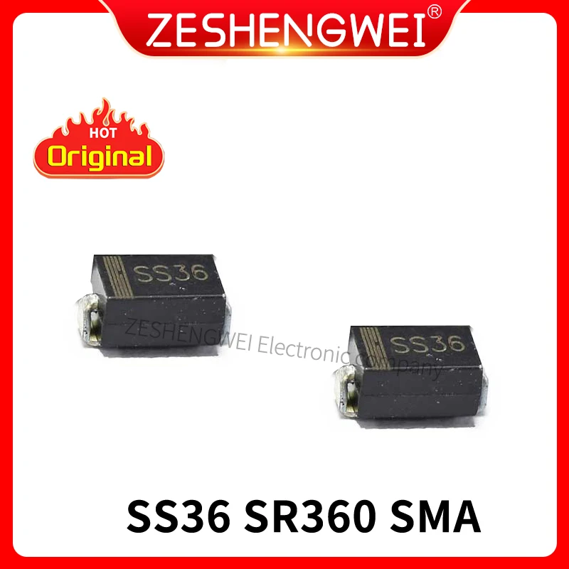 100pcs Ss36 30v 60a Smd Sr360 Do-214ab Diode Sma Sk36 In Stock - Integrated Circuits - AliExpress