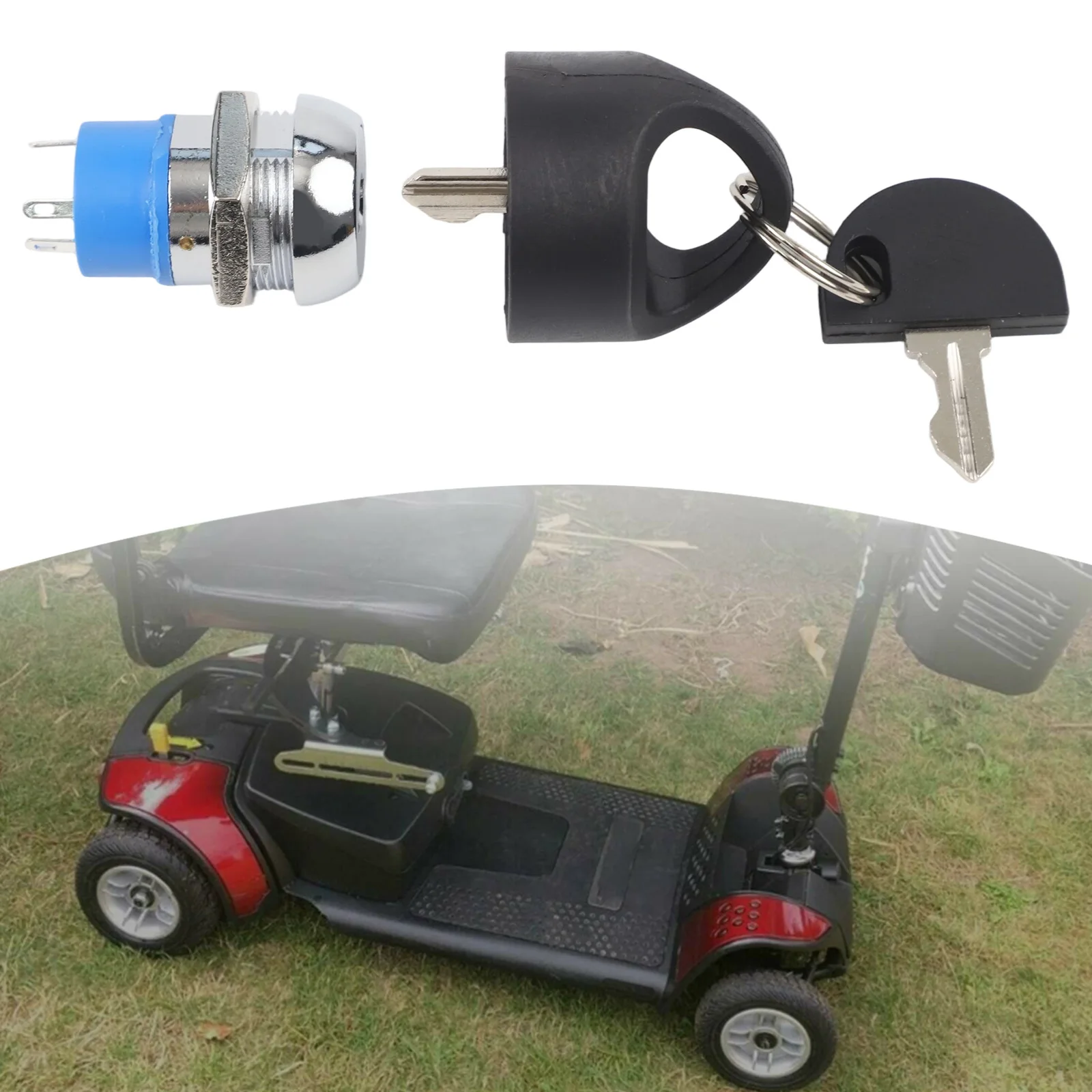 Replacement Mobility Scooter Spare On/off Ignition Switch 2 Keys For ...