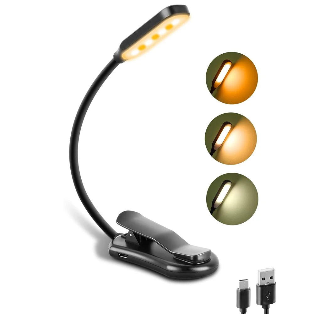 Rechargeable-Book-Reading-Light-Lamp-LED-Book-Light-for-Reading-in-Bed ...