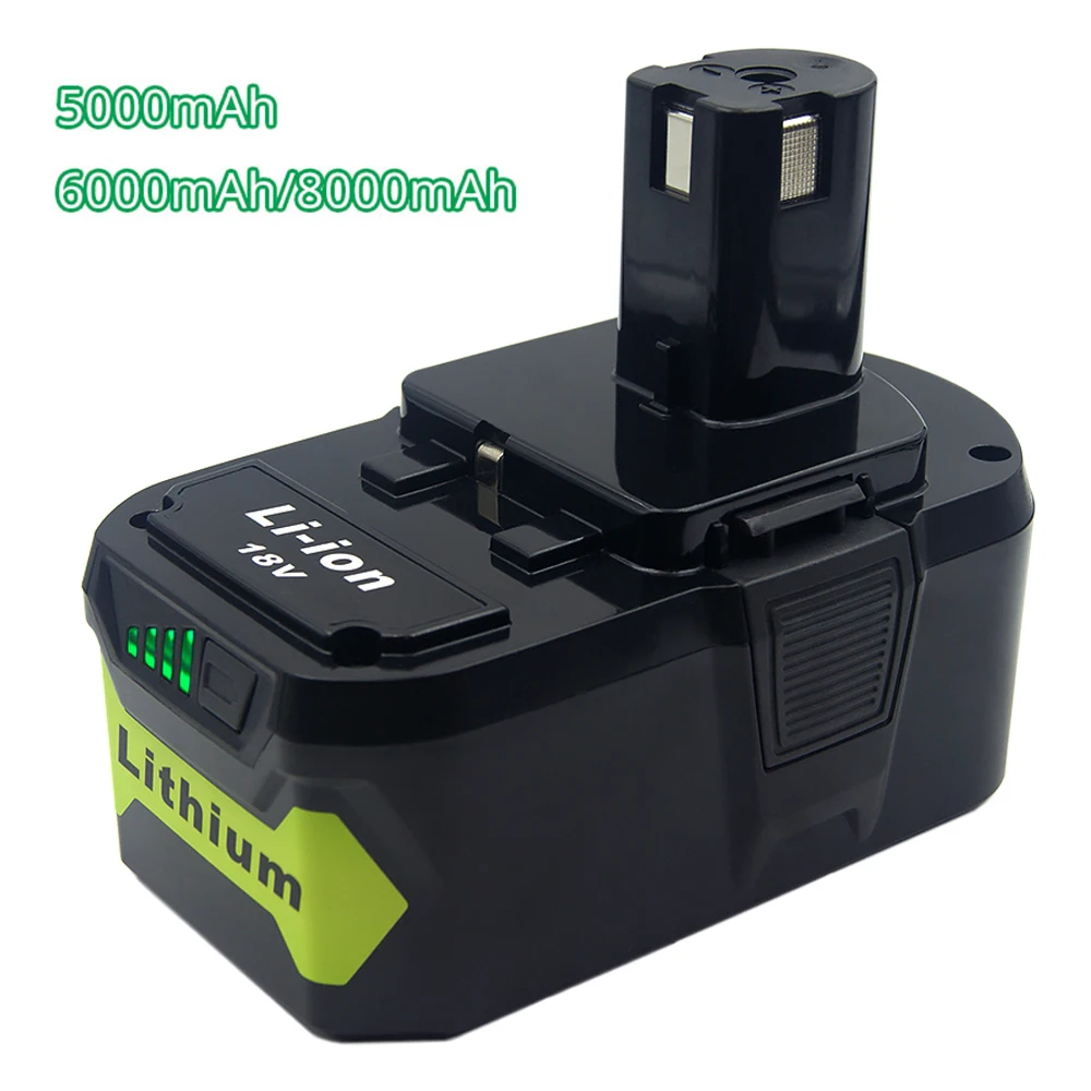 8-0Ah-6-0Ah-5-0Ah-18V-Li-ion-Battery-for-Ryobi-ONE-RB18L40-RB18L50 ...