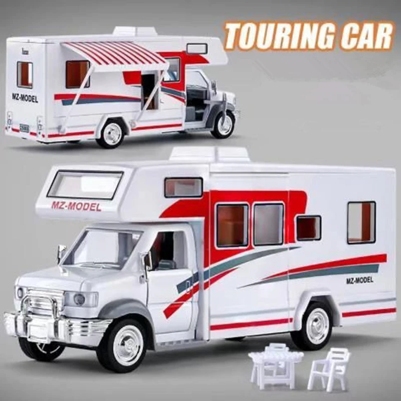 1-30-Diecast-Luxury-RV-Recreational-Vehicle-Car-Model-Metal-Toy-Camper ...