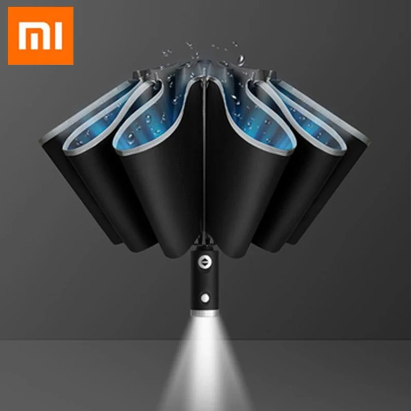 Xiaomi 10 Ribs Uv Umbrella Women's Automatic Umbrella Male Led ...