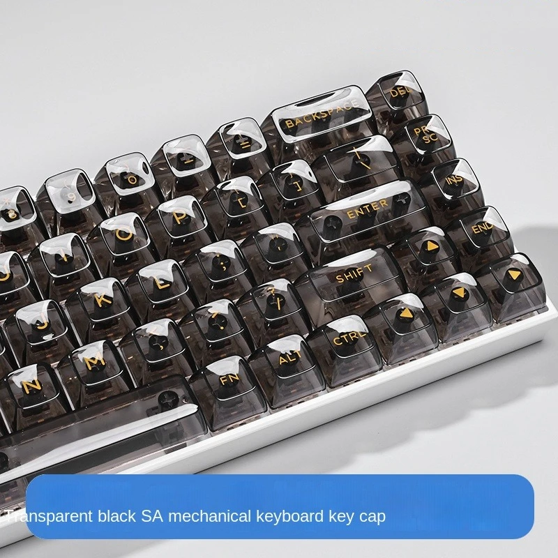 Sa Highly Transparent Black Crystal Keycap Mechanical Keyboard Key Full ...