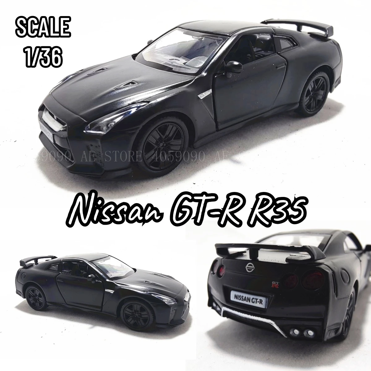 1-36-Nissan-GT-R-R35-Car-Model-Replica-Scale-Metal-Miniature-Art-Home ...
