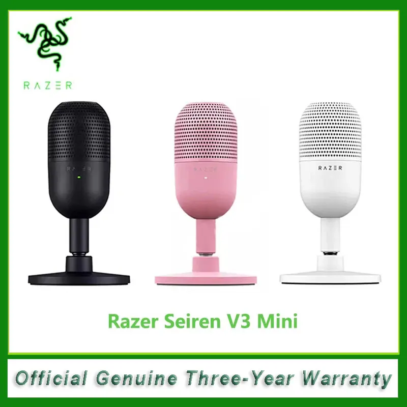 New-Razer-Seiren-V3-Mini-Ultra-Compact-USB-Microphone-Tap-to-Mute ...