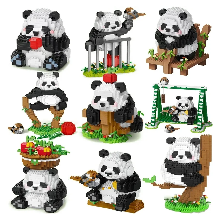 Lovely-Panda-Micro-Building-Blocks-Kawaii-Ailuropoda-melanoleuca-Animal ...