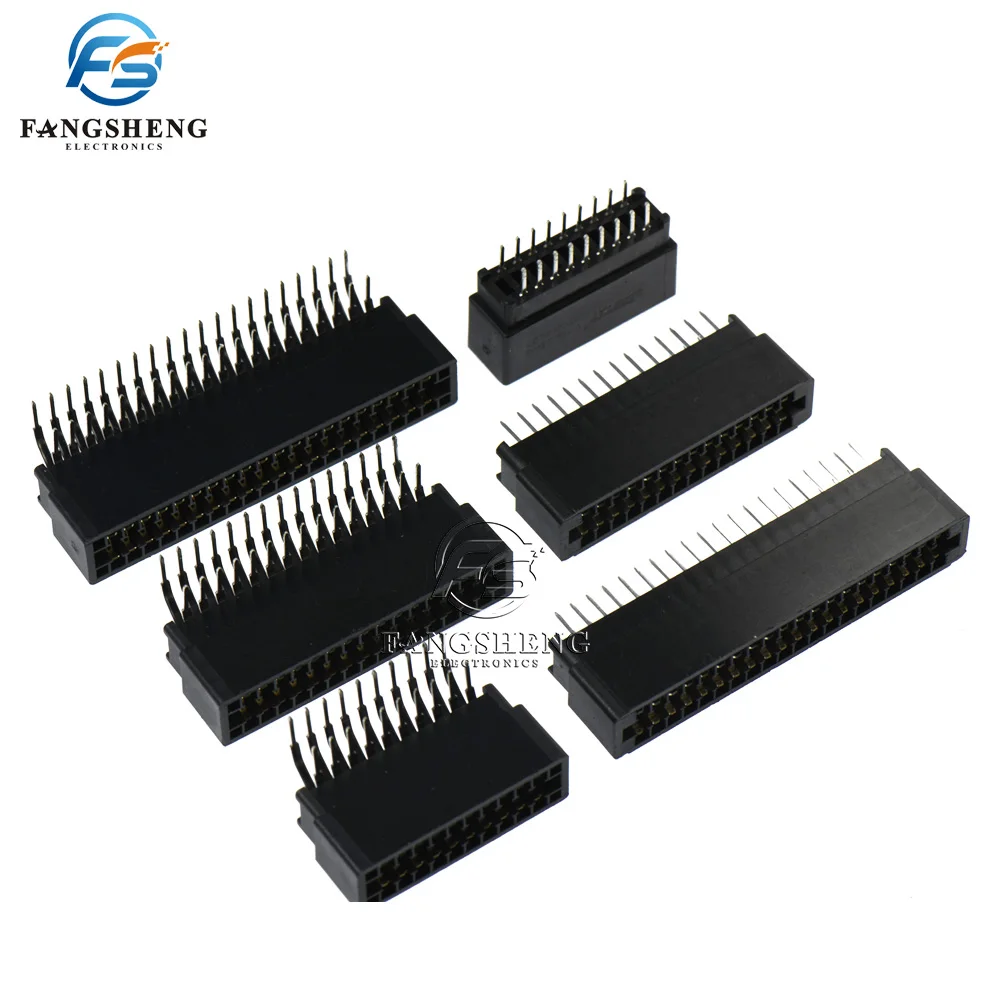 5Pcs Edge Card Slot Connector 2.54mm Pitch 4/6/8/10/12/14/16/20/22/24 ...