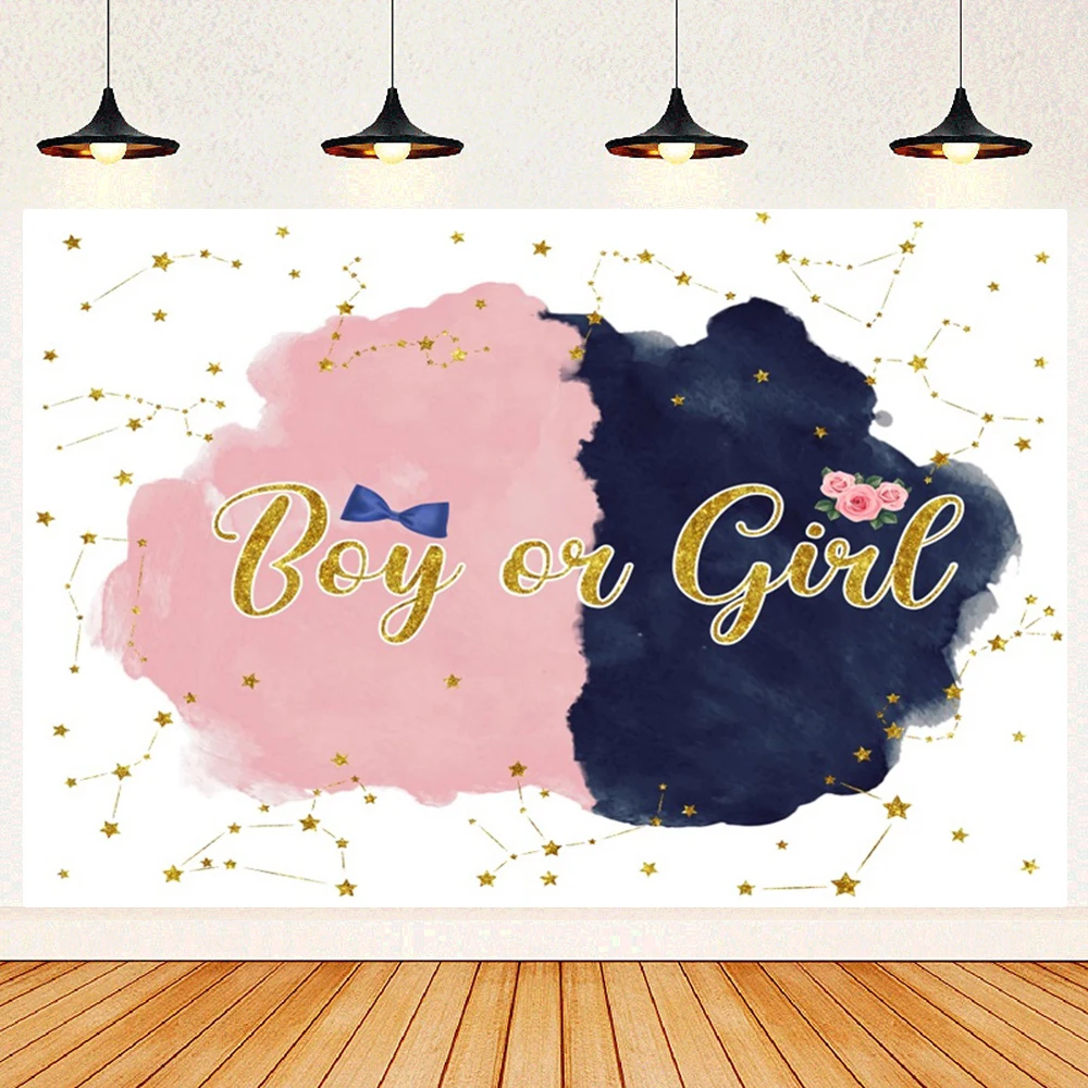 Newborn-Baby-Gender-Reveal-Party-Background-He-or-She-Baby-Shower-Boy ...