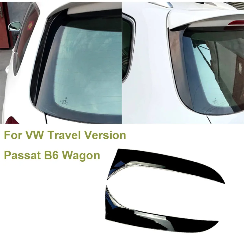 Glossy-Black-Car-Rear-Window-Side-Spoiler-Canard-Splitter-Tail ...