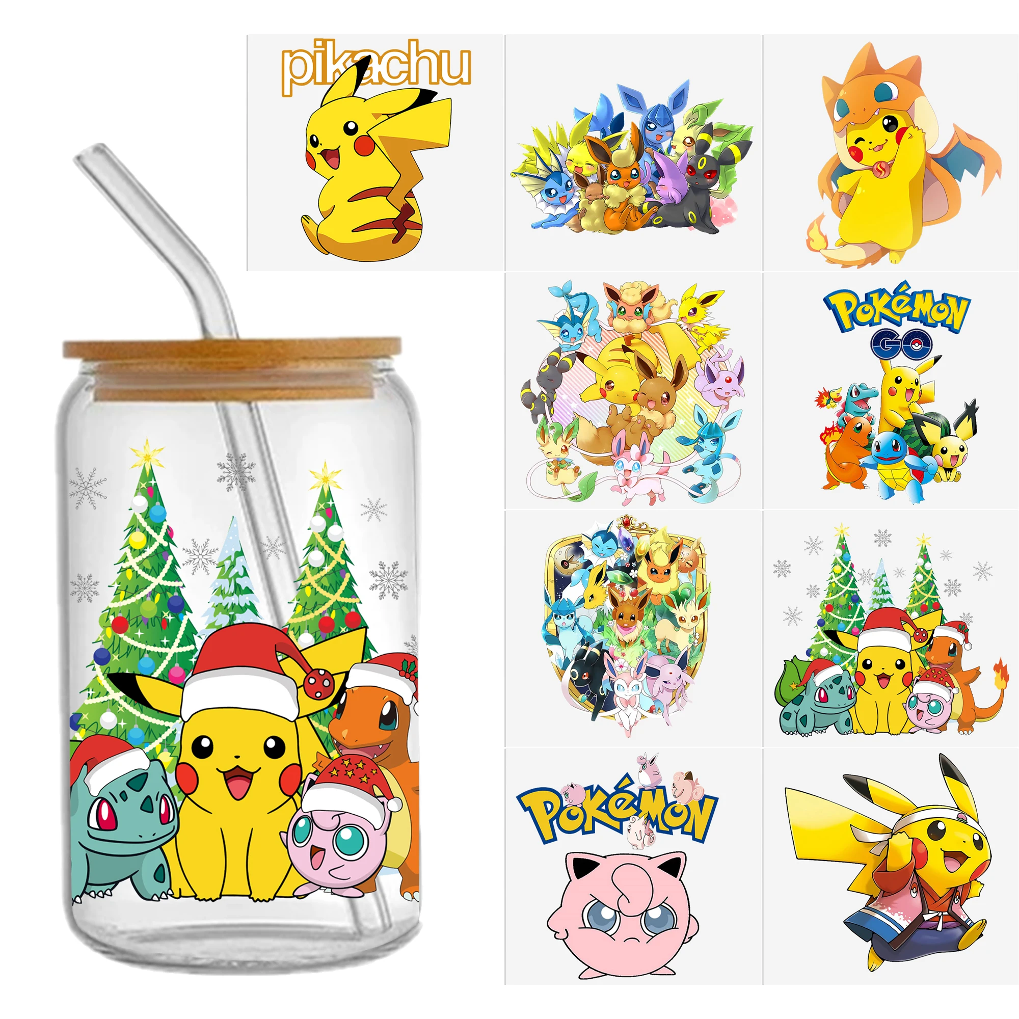 Japanese-Anime-Pikachu-Pokemon-Design-UV-DTF-Sticker-for-16ozCup-Wrap ...