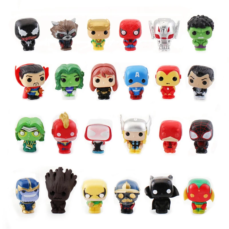 26-24Pcs-Sets-Marvel-Q-Version-Figure-Avengers-Anime-SuperHeros-Iron ...