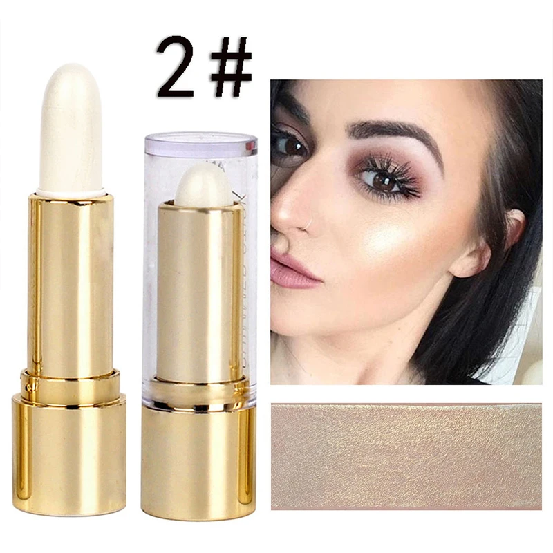 3 färger 3D Face Brighten Highlighter Bar Kosmetisk Face Contour ...