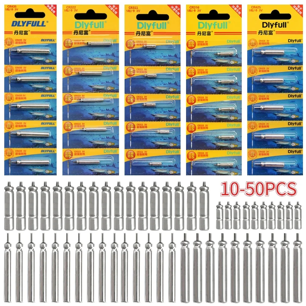 10pcs/lot Luminous Electric Battery CR322 CR425 CR435 Fishing Floats ...