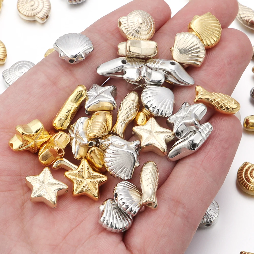 25g-Lot-Marine-Organism-CCB-Beads-for-Jewelry-Making-Fish-Shell ...