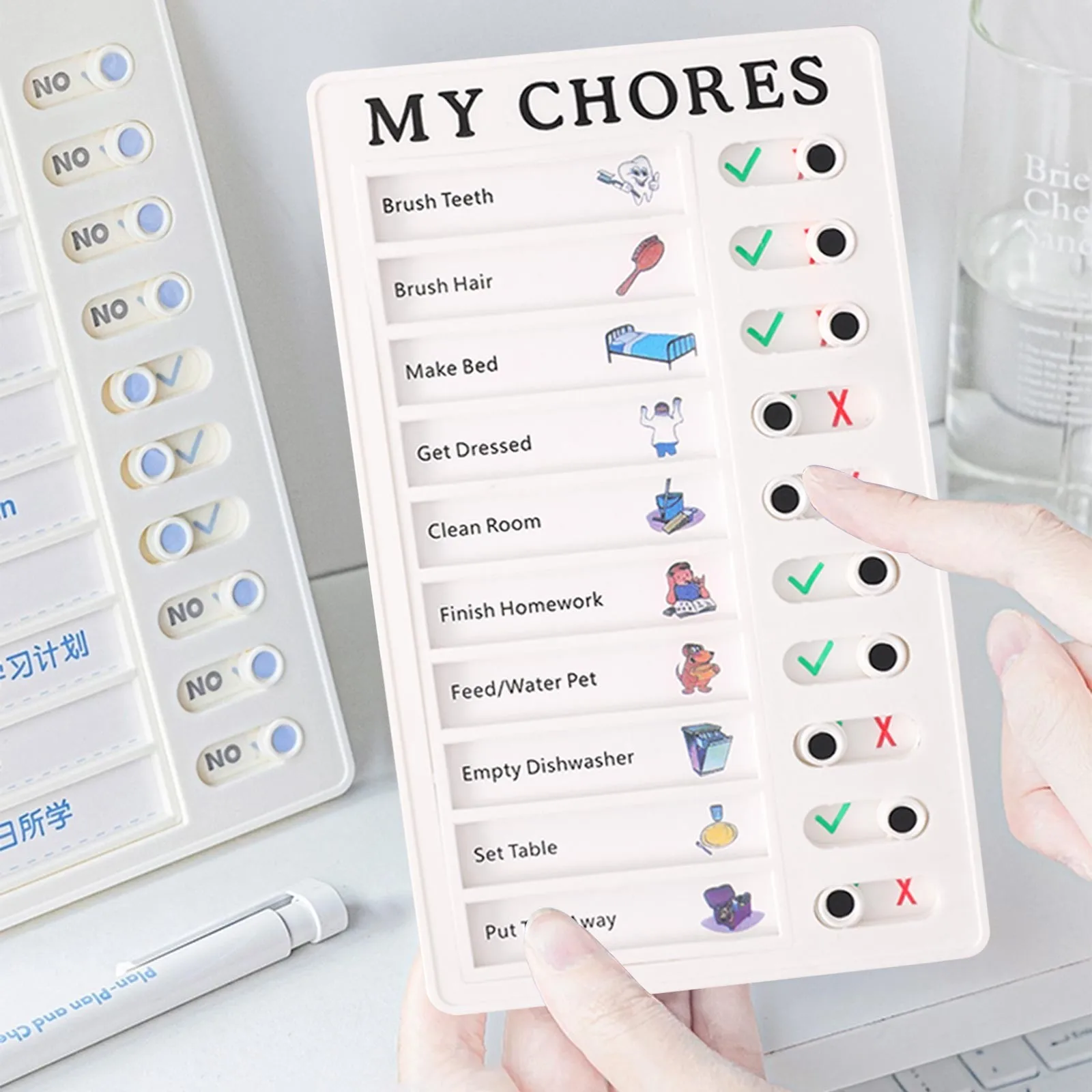 Self-Disciplined-Clocking-Device-Checklist-Task-Board-Wall-Decoration ...