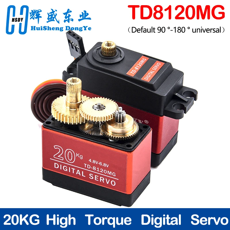 20KG-Digital-Servo-TD8120MG-High-Torque-Torque-Metal-Shell-Iarge-Angle ...
