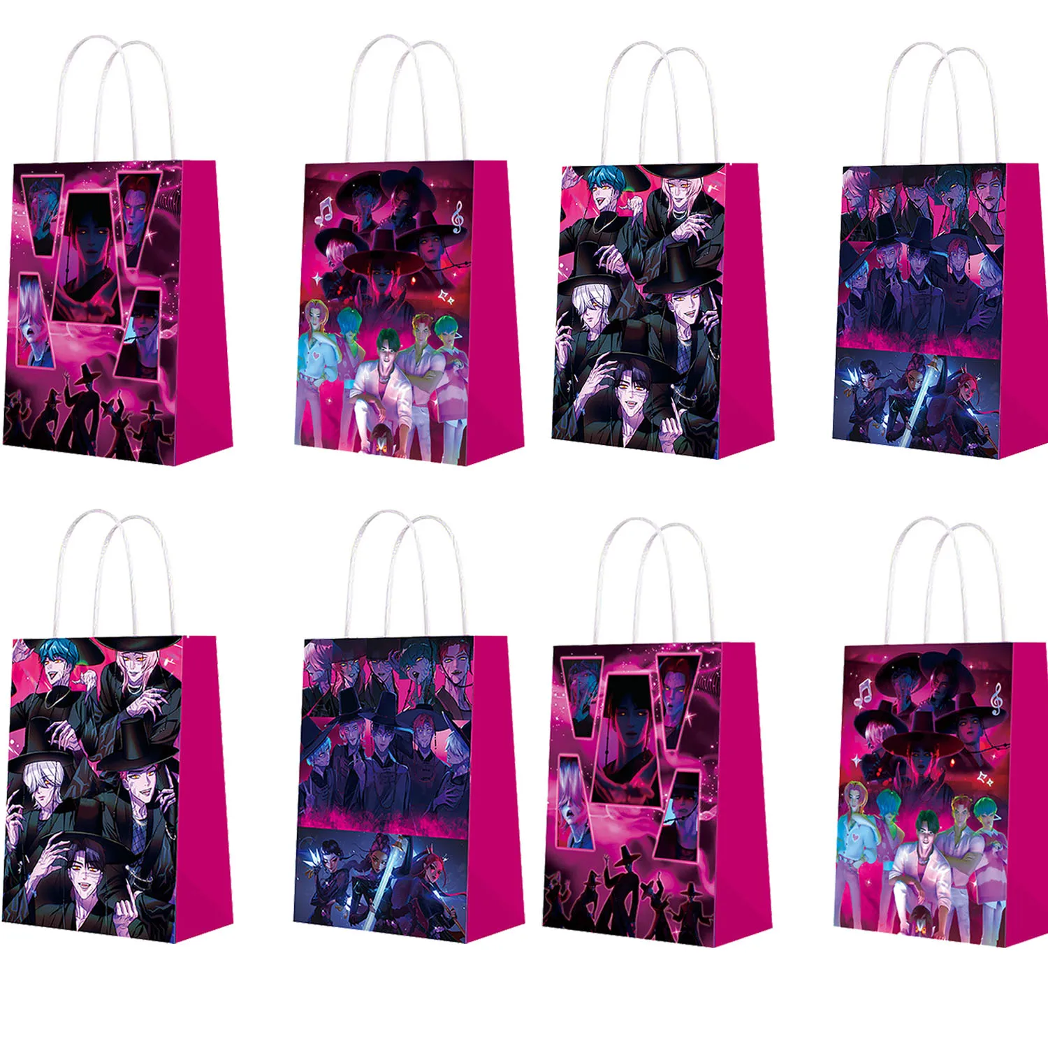 Saja Boys Kpop Anime Movie Gift Bag Cartoon Demon Hunter Paper Candy ...