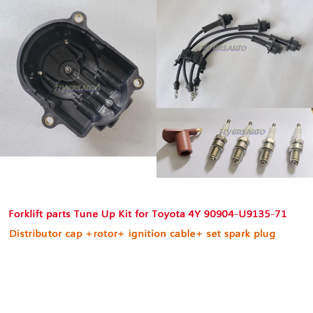 Forklift-parts-Tune-Up-Kit-for-Toyota-4Y-90904-U9135-71-Distributor-cap ...