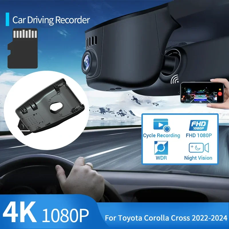 4K 1080P Wifi Auto DASH CAM Car DVR Video Recorder Night Vision Camera ...