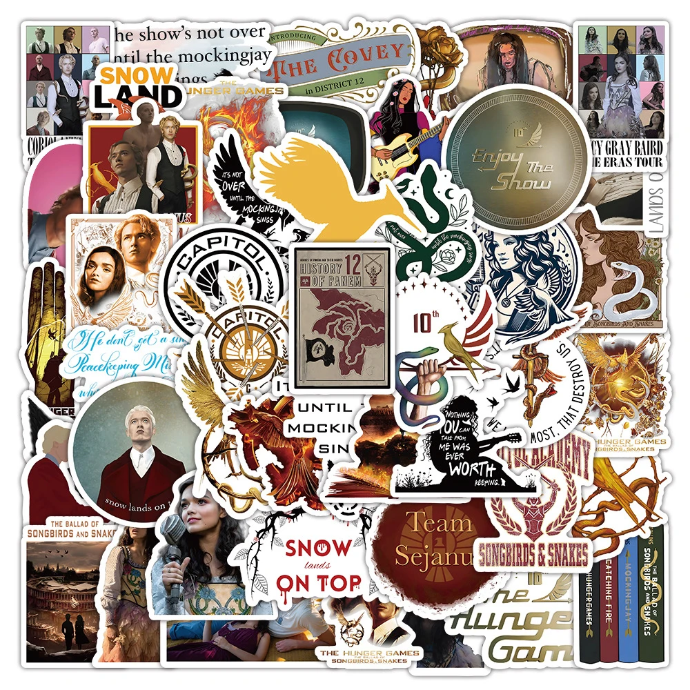 10-30-50Pcs-Movie-The-Hunger-Games-The-Ballad-Of-Songbirds-Snakes ...