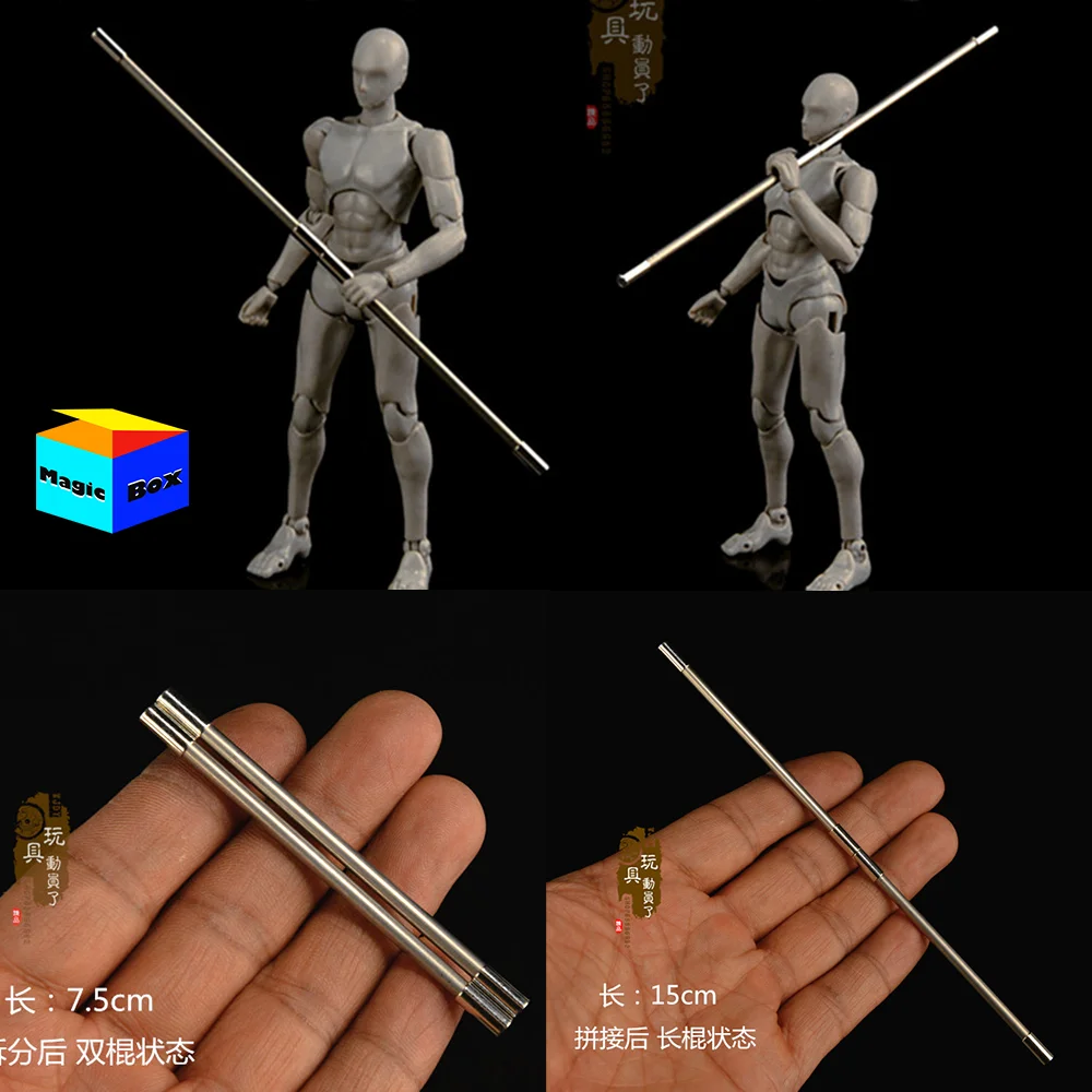 1-12-Miniature-Arma-de-A-o-Inoxid-vel-Double-Stick-Spliceable-Shaolin ...