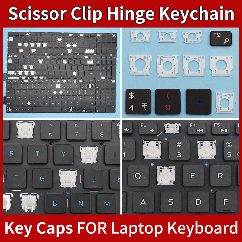 Substitui-o-Keycaps-para-Dell-Scissor-Clipe-Dobradi-a-Keyboard-Keychain ...