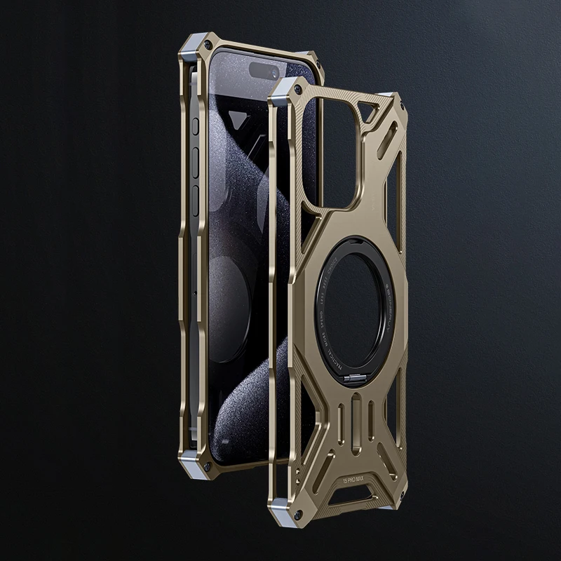 Magnetic-Shockproof-Metal-Armor-Case-For-Apple-iPhone-15-14-13-12-16 ...
