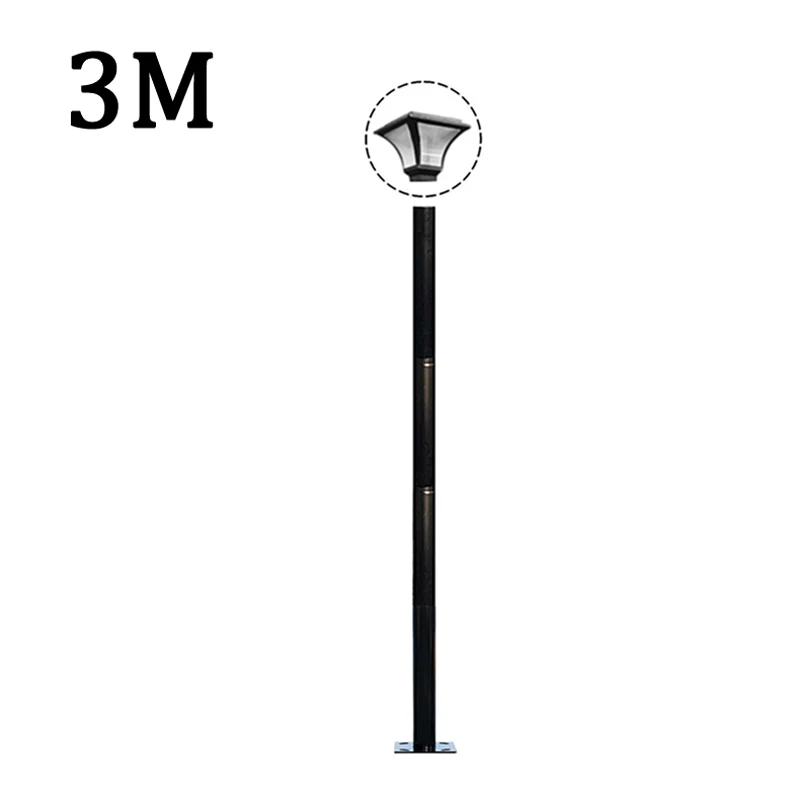 Modern-3-Meter-Dia76mm-High-Black-Splicing-Street-Light-Park-Garden ...