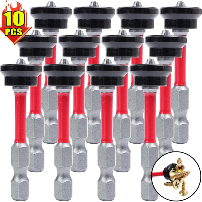 S2 Steel Hex Shank Magnetic Screw Setter Bits Plasterboard Screwdriver ...