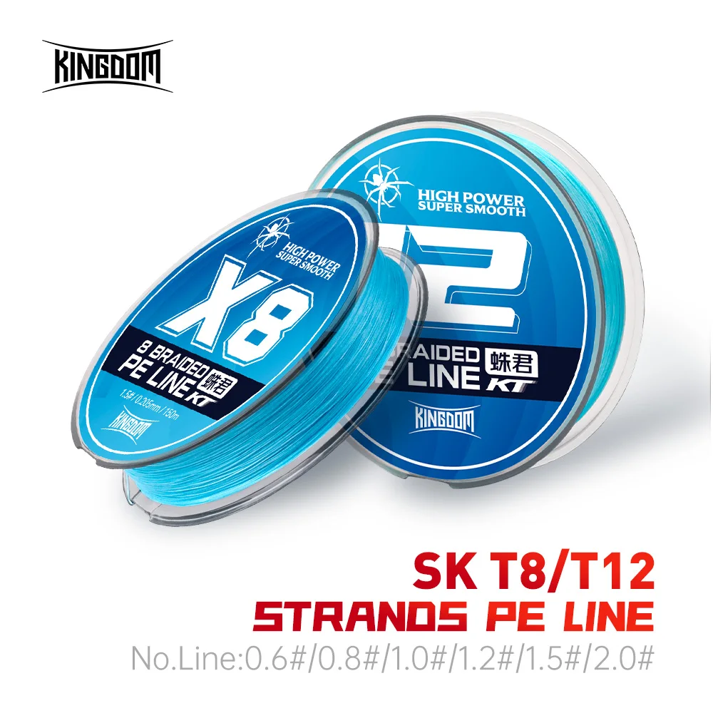 Kingdom-SKT8-T12-Long-Casting-Fishing-Line-150m-8-Strands-12-Strands ...