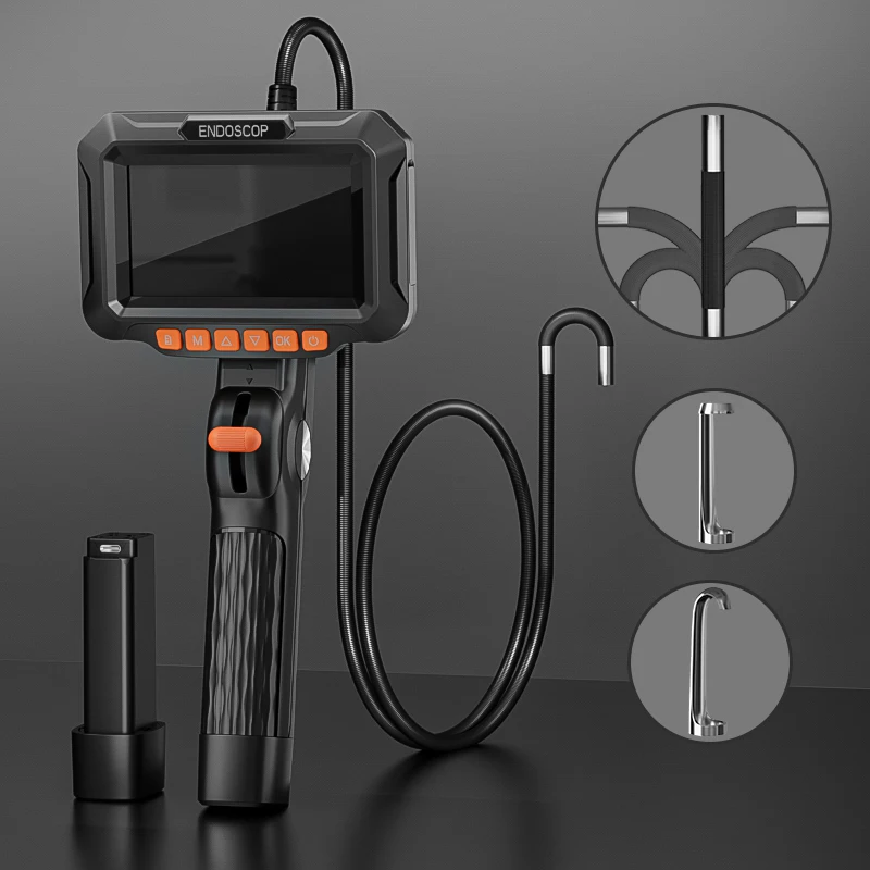 Two Way Articulating Endoscope 2-Way 360° Slide Rod Steering Rotation ...