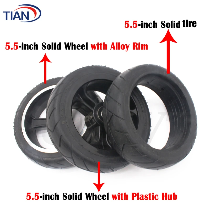 5-5-Inch-Solid-Wheels-5-5x2-Tire-Solid-Tyre-Alloy-or-Plastics-Rim-for ...