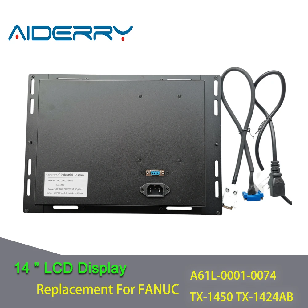 A61L-0001-0074 TX-1450 TX-1424AB 14 Inch LCD Display Used For FANUC CNC ...
