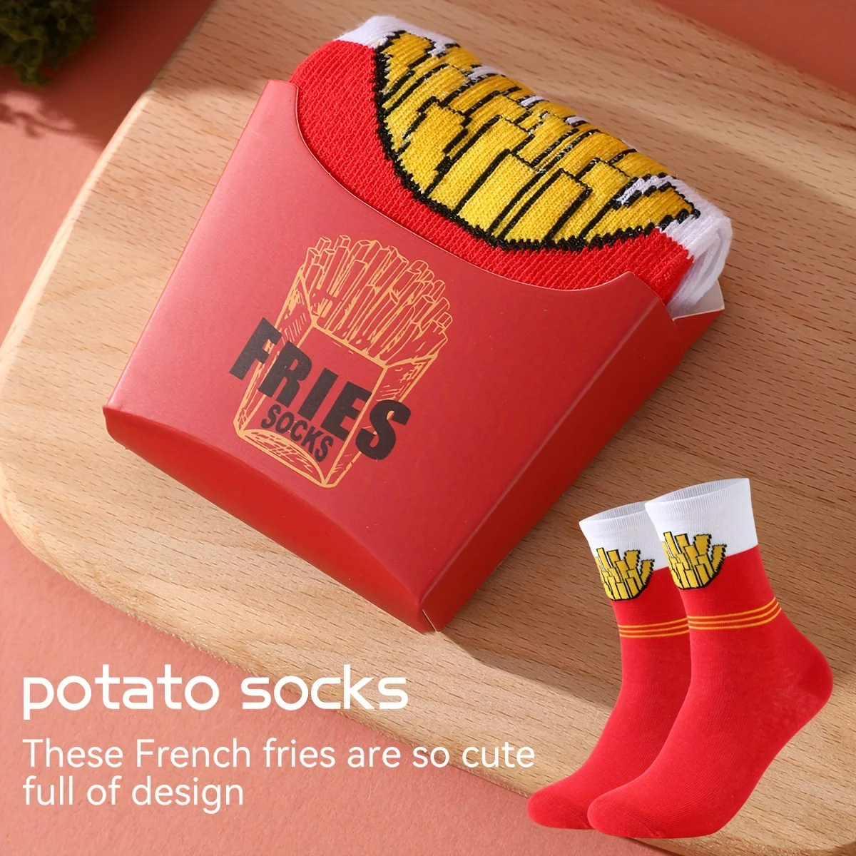 A-pair-of-men-s-red-French-fry-socks-for-four-seasons-autumn-and-winter ...