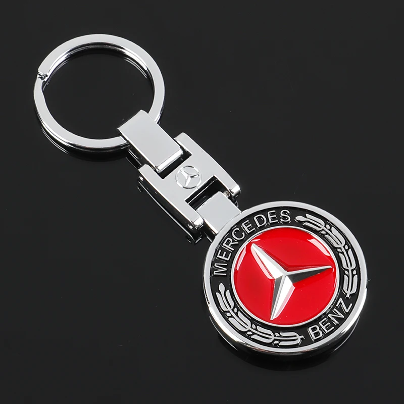 1Pcs-High-Quality-Metal-Car-Logo-Keychain-For-Mercedes-Benz-AMG-Smart ...