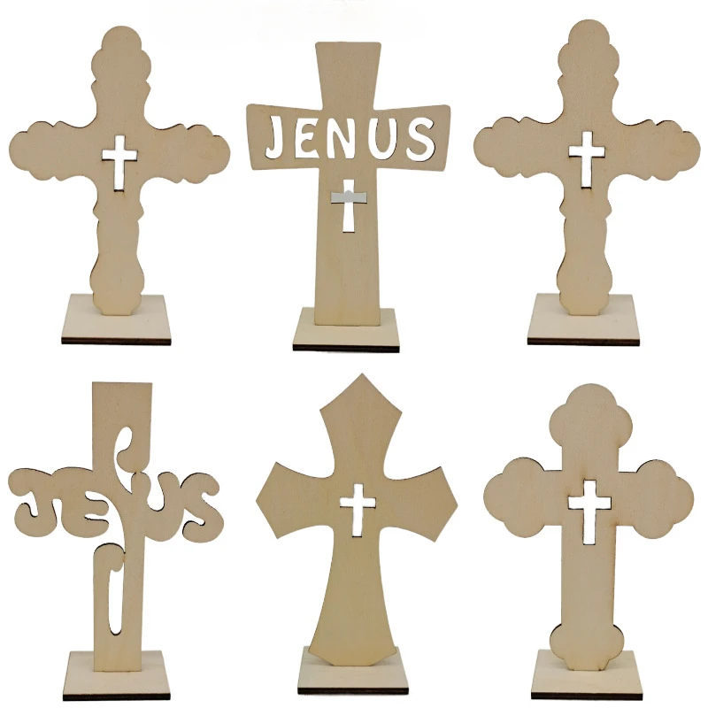 6pcs-Wooden-Cross-Catholic-Wood-Crosses-for-Crafts-Small-Baptism-Decor ...