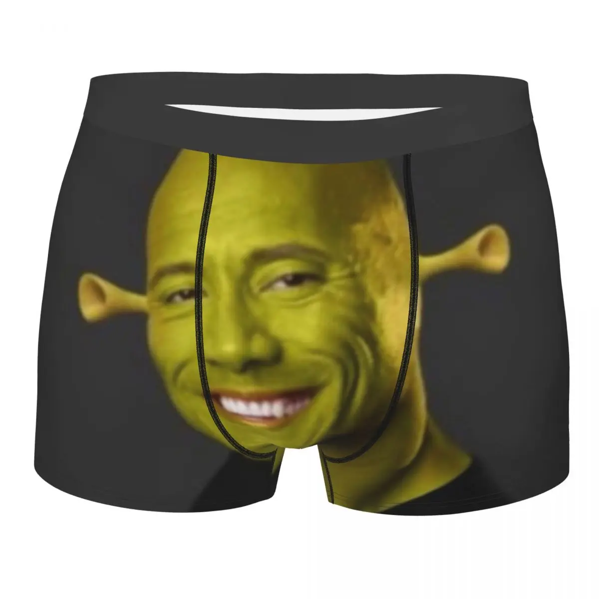 Dwayne The Shrek Boxer Shorts For Homme 3D Print American Actor Johnson ...