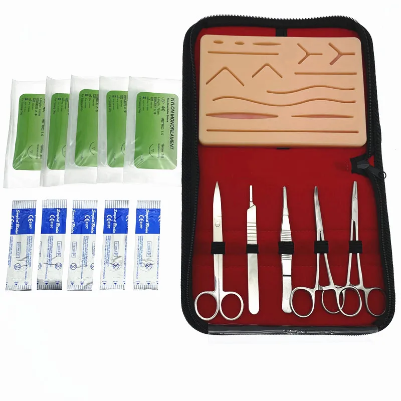 Teaching Surgical Suture Practice Kit Training Skin Operate Needle ...