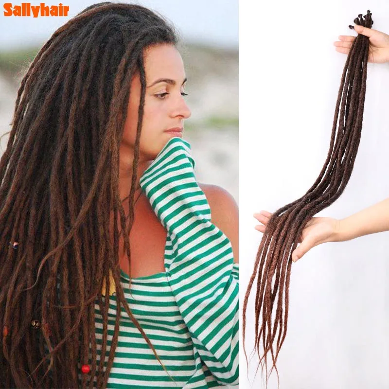 Sallyhair-Handmade-Synthetic-Dread-Lock-Extensions-Crochet-Braiding ...