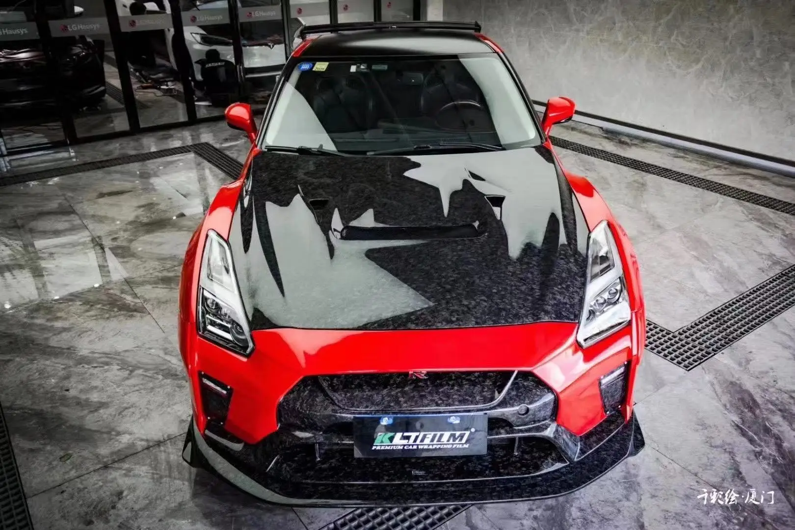 Nissan Gtr Upgraded Carbon Fiber Body Kit Bumper Cover Rear Diffuser ...