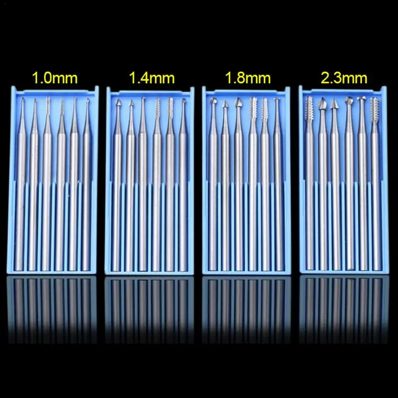 6pcs Microcarving Knife 2.35mm Diameter Burs Tungsten Steel Engraving ...