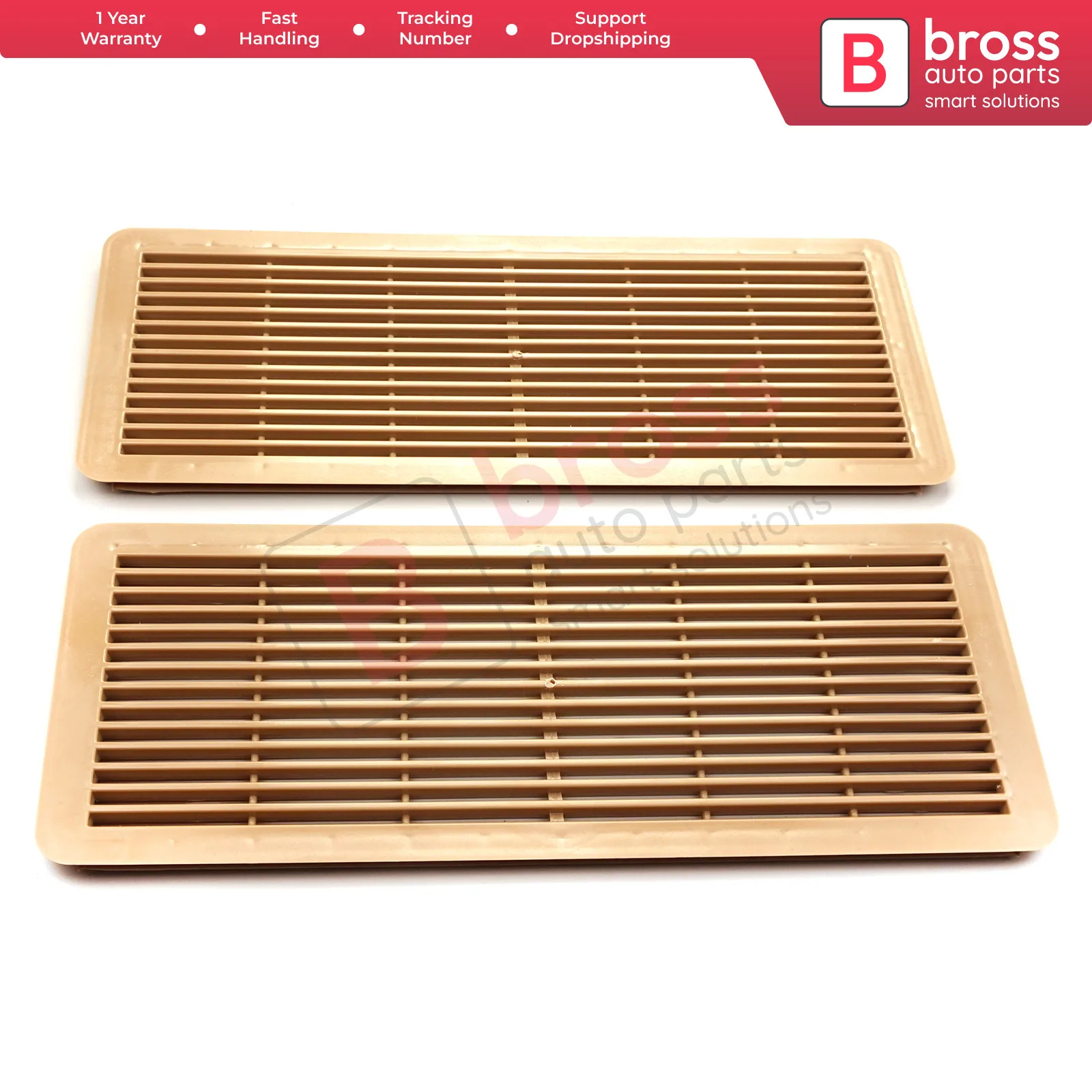 BSR637-1-2-Pieces-Sunroof-Grille-Vent-Screen-Cover-Beige-A2117840644 ...