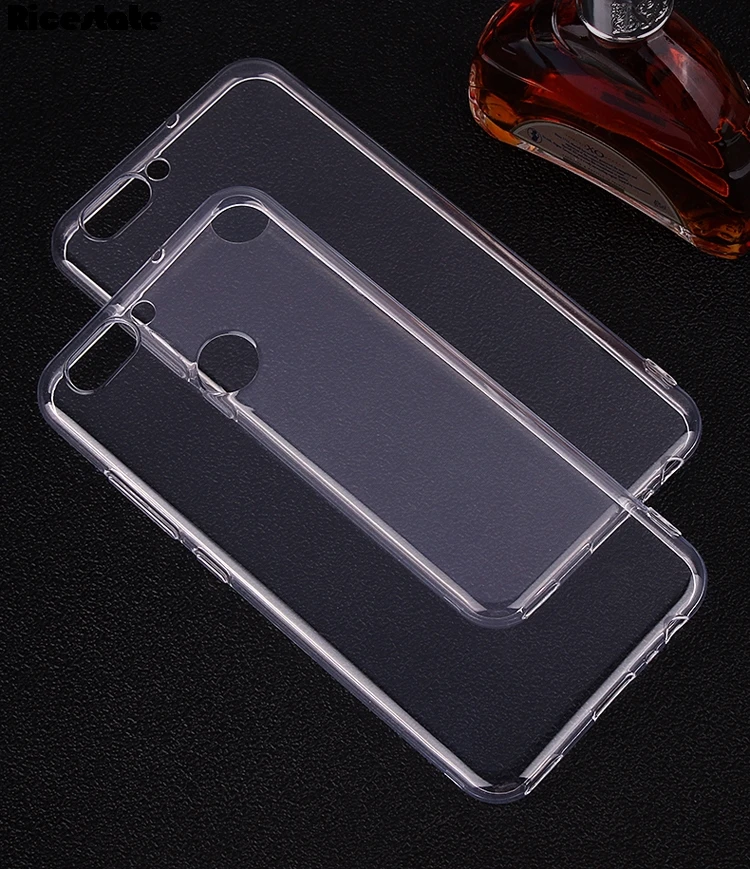 Huawei P smart case Huawei P smart Clear TPU and solid color fundas For ...