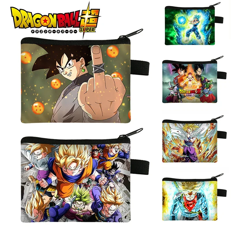 Dragon Ball Son Goku Coin Purse Anime Theme Square Polyester Wallet ...