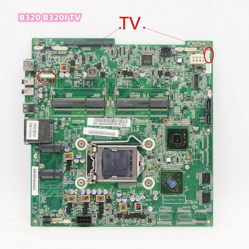 For-Lenovo-B320-B320i-AIO-Motherboard-With-TV-Port-CIH61S-V1-0-11200949 ...