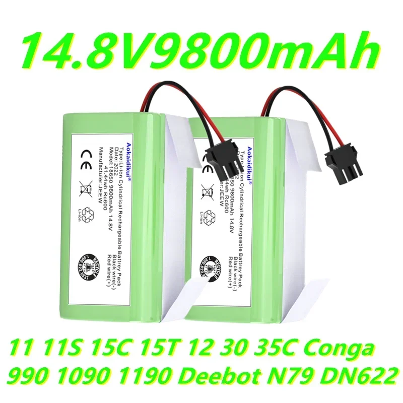 14-8V-9800Ah-Li-ion-Battery-Compatible-with-Eufy-RoboVac-11-11S-15C-15T ...