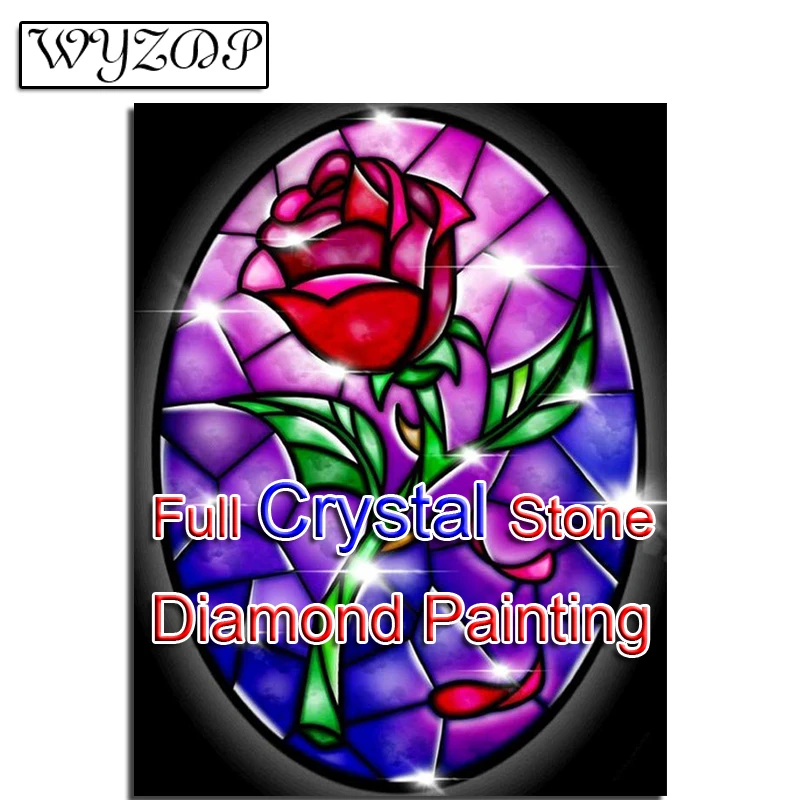 Diamond-Art-Full-Crystal-Diamond-Painting-Ross-Picture-Square-Mosaic ...