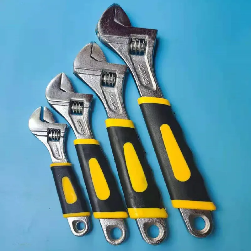 Hardware-Tools-8-Inch-Movable-Wrench-10-Inch-Open-Wrench-with-Handle ...